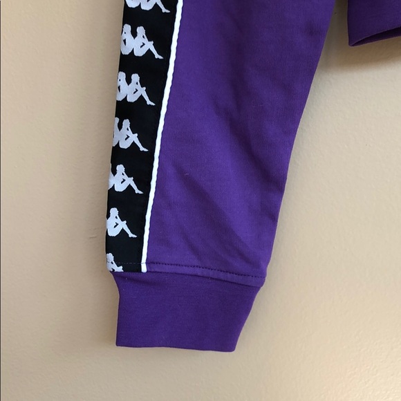 Kappa | Tops | New Kappa Banda Cropped Sweatshirt Purple Med | Poshmark
